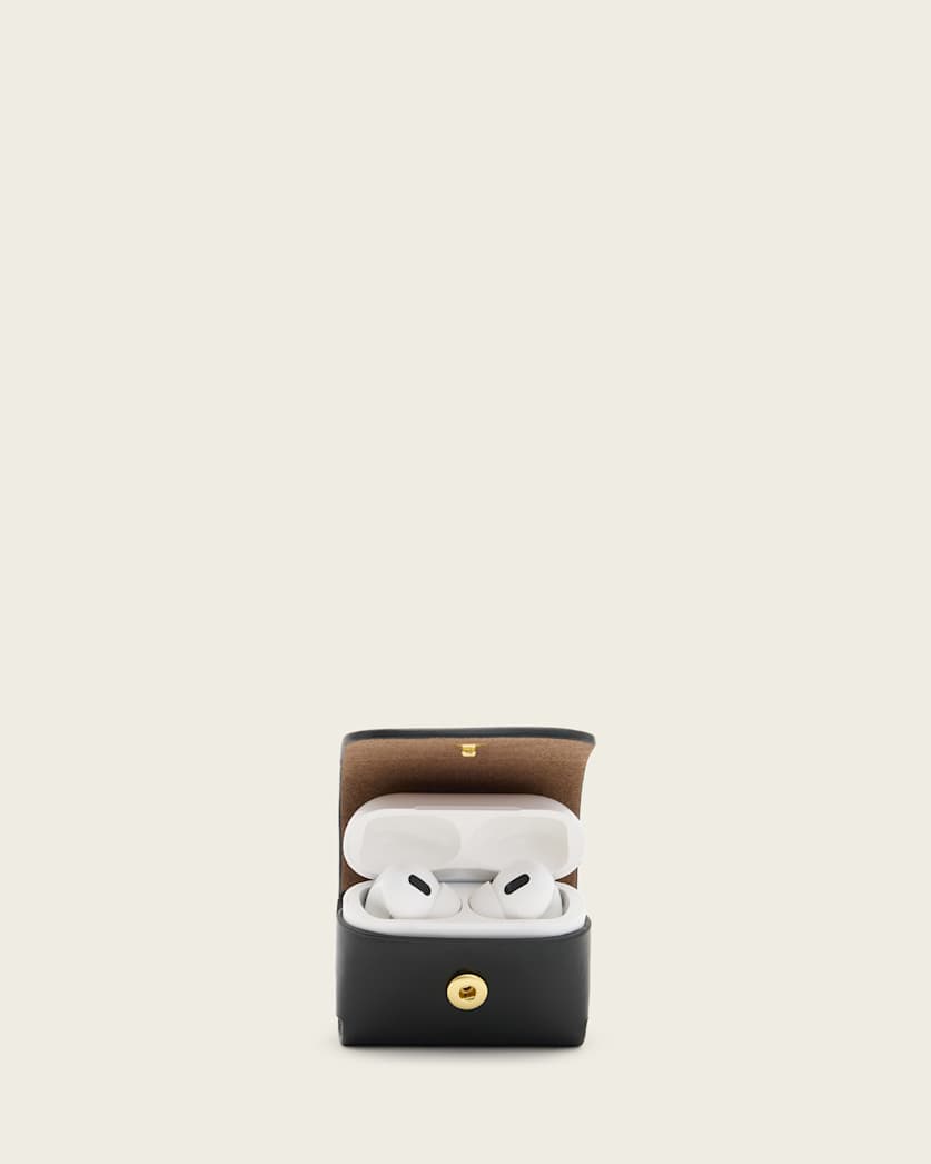 AirPod Leather Case Black | ALLSAINTS